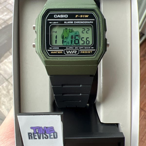 Custom Casio AE1200 Watch - Negative Display Mod -world Time- Digital ...
