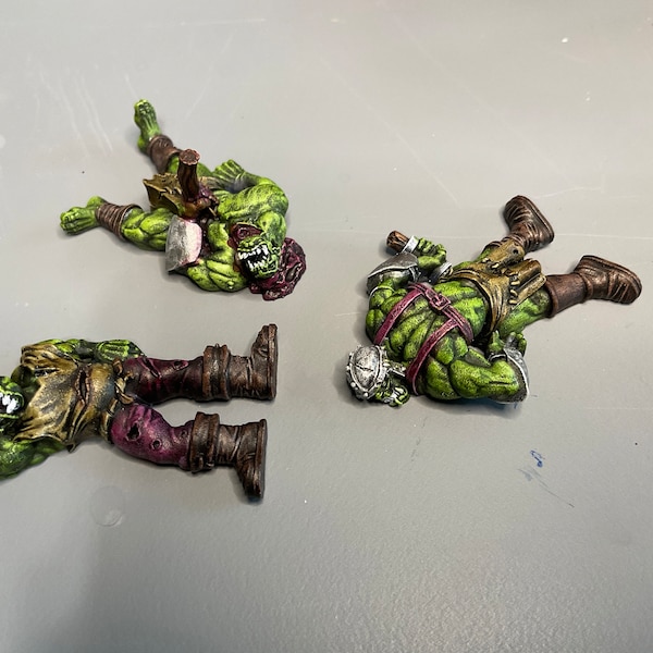 Dead Orcs 3D Printed Resin Miniature Set | Tabletop Role Playing | Dungeons and Dragons ...