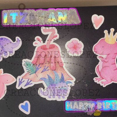 Watercolor Girly Dinosaurs Clipart, Cute Baby Dino Clip Art, T Rex ...