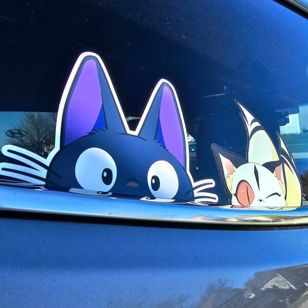 Bluey Peeker Glossy White Cut Vinyl Car Decal Multiple Sizes - Etsy