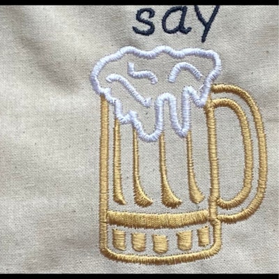 Beer Mug Embroidery Design, Beer Embroidery Design, Machine Embroidery ...