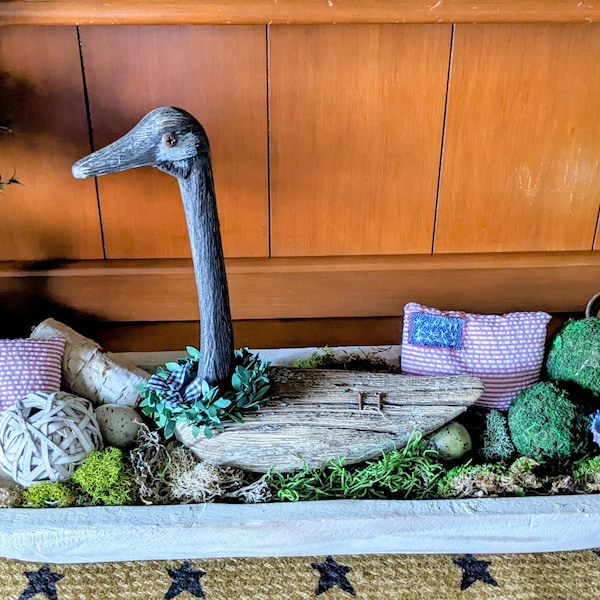 Small Primitive Farmhouse Goose Sitter PLEASE READ - Etsy