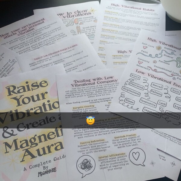 Butterfly Alchemy 555 Vision Board Printable Set Powerful Affirmations ...