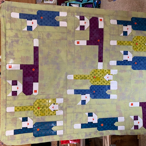 Catholes Quilt Pattern PDF Instant Download Modern Patchwork ...