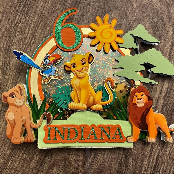Lion King Inspired Cake Topper With Lights - Etsy Canada