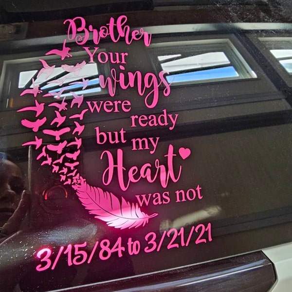 In Loving Memory Decal Personalized - Custom Memorial Decal for Car ...