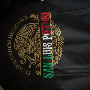 Mexican State Jacket, Soft Shell Jacket, Chamarra Con Escudo Mexicano ...