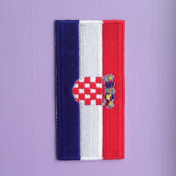 CROATIA FLAG PATCH Iron-on Embroidered Applique Top Quality - Etsy
