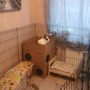 The Castle Corrugated Cardboard Castle for Bunny Rabbits & | Etsy UK
