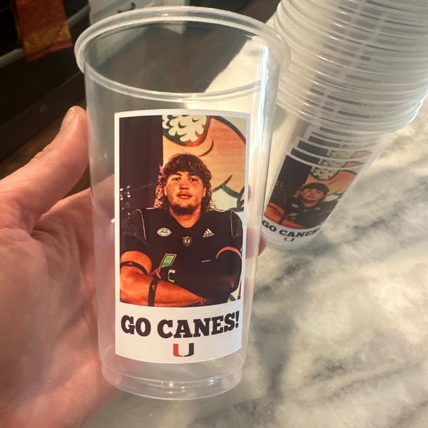 Custom Face Plastic Party Cups Personalized Party Cups Personalized ...