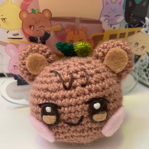 KPOP Ateez Aniteez Sandeoki Choi San Handmade Crochet Keychain Crochet ...