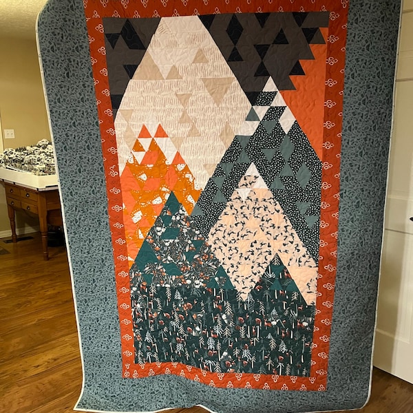 Ranges Mountain Quilt Kit and Pattern by Modern Handcraft With Kona ...