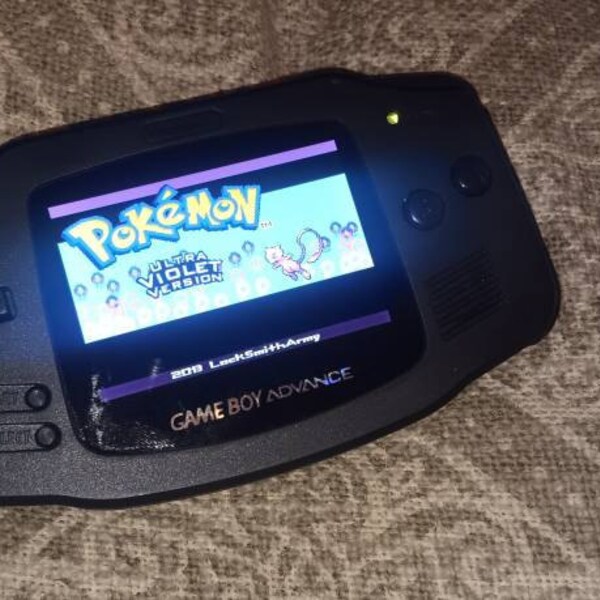 Clear Purple Nintendo Game Boy Advance Gba SP IPS MOD Adjustable ...