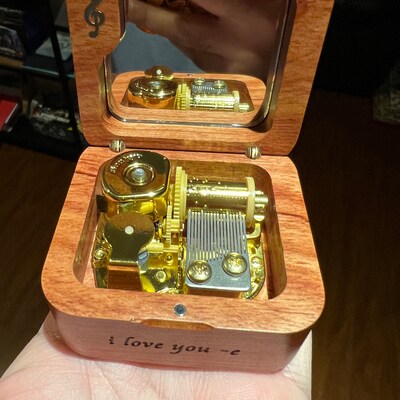 Black Vintage Cover Rectangle Music Box 70 SONGS TUNE - Etsy