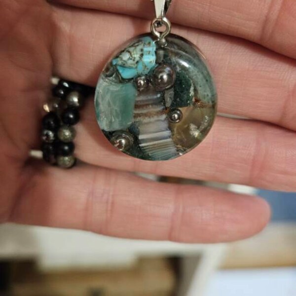 SET 7 Chakras Charging Plate and Coasters. Orgone Accumulator for ...