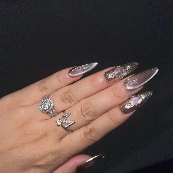 Reusable Greek Mythology Press on Nails Gel Manicure Fake Nails ...