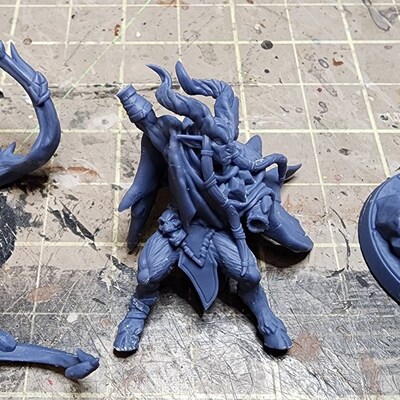 Orc Pin-up 3D Printed Resin Miniature Tabletop Role Playing Dungeons ...