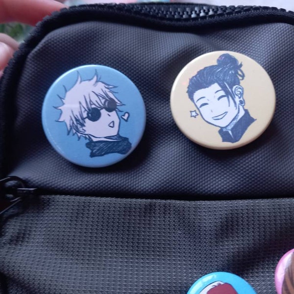 Gojo Geto Badge - JJK Badges - Jujutsu Kaisen Gift - Anime Merch ...
