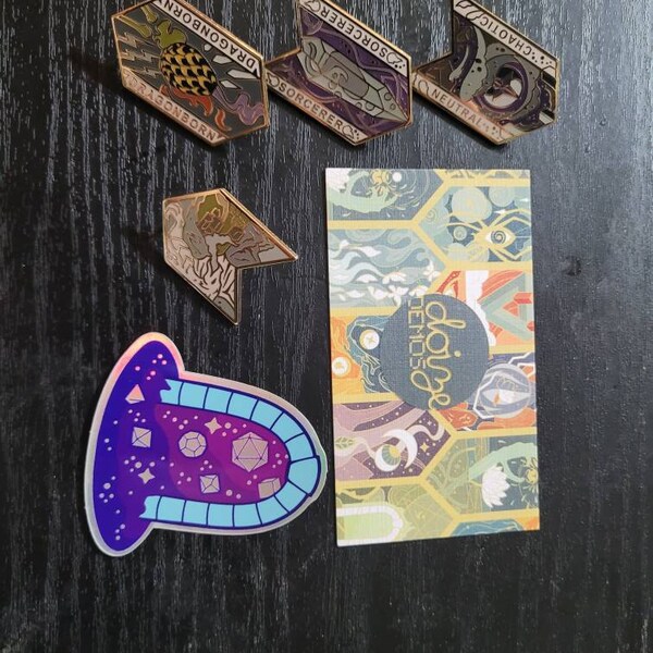 Chaotic Neutral Alignment - Character Builder Series - Hard Enamel Pin ...