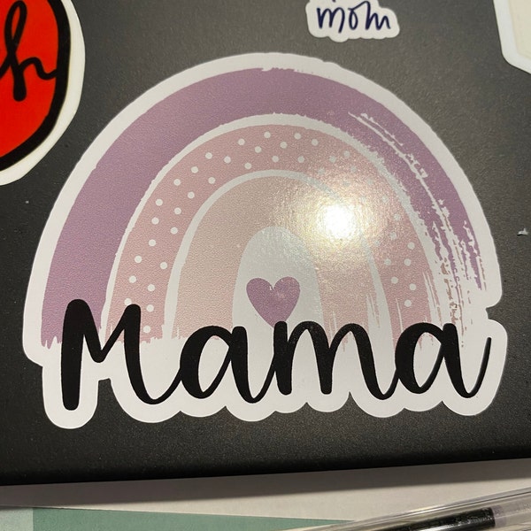 Mama Rainbow Sticker, Mothers Day Gifts, Mama Stickers, Mom Life ...
