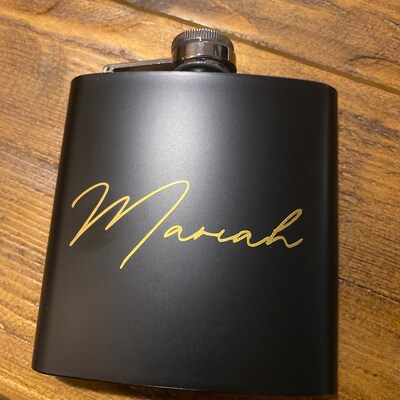 Custom Name Flask, Personalized Flask, Bridesmaid Flasks, Bachelorette ...
