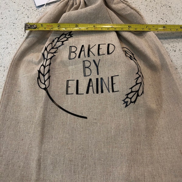 Personalized Bread Bag: Reusable Sourdough Storage, Bread Baker Gift - Etsy