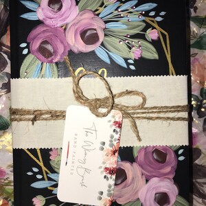 Hand Painted Bible Boho Rainbow Specialized Floral Design | Etsy