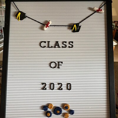GRADUATION Letter Board Ornaments // Felt Letter Board Accessories ...