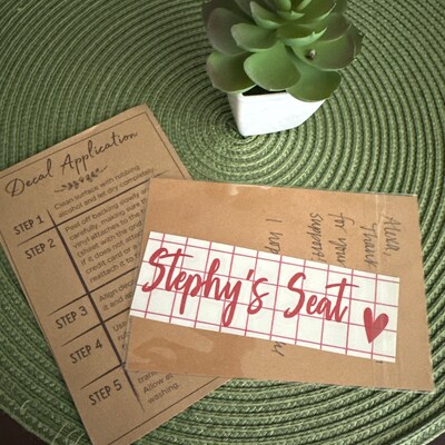 Custom Car Decals With Custom Font, Symbols, and Vinyl Color, Custom ...