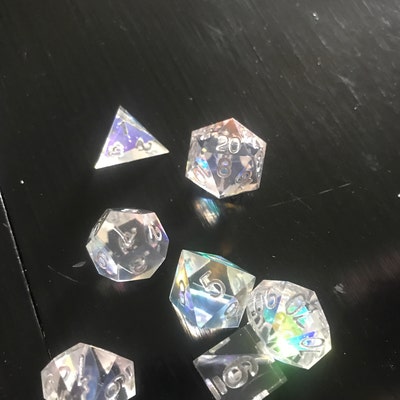 Dunamancy Prismatic and Multi-dimensional Sharp Edge Clear Resin Dice ...