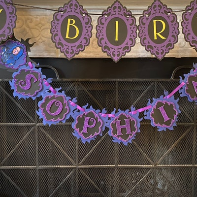 Descendants Party Banner/ Birthday - Etsy