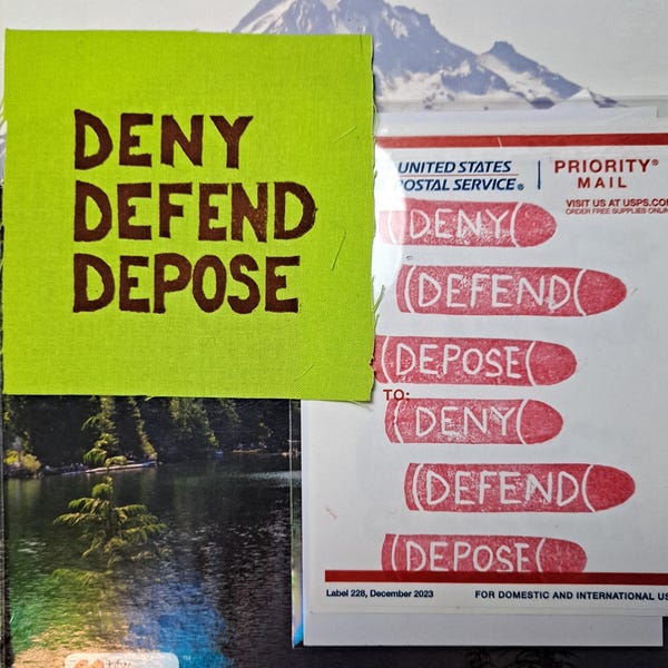 Deny Defend Depose Block Print Patch - Etsy