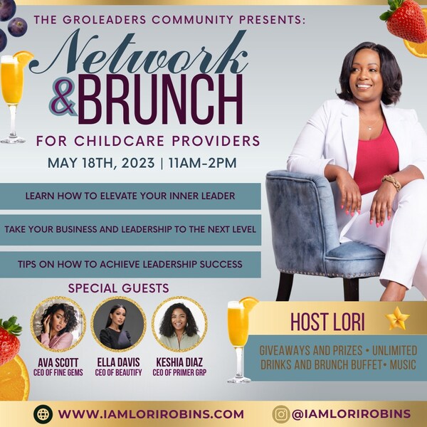 Networking Brunch Flyer, DIY Flyer Template Design, Business Conference ...
