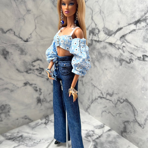 Shiny Silver Dress for Fashion Royalty Dolls integrity Doll Outfit - Etsy