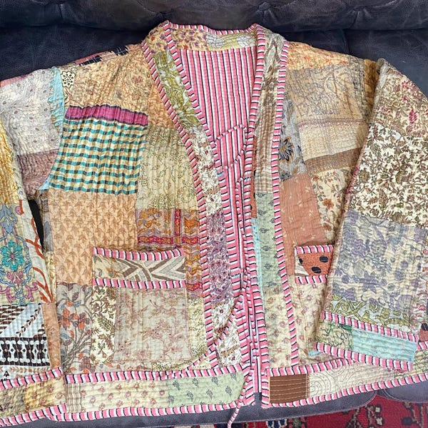 New Style Cotton Patchwork Jacket With Collar Cotton Quilted Jacket ...