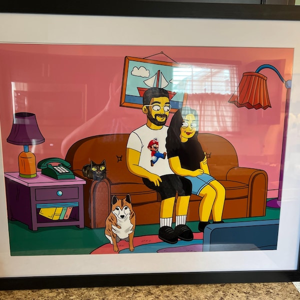 Custom Simpson Family Portrait, Custom Simpson Couple Portrait,custom ...