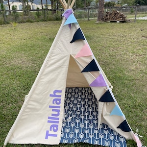 Canvas Teepee Sewing Pattern, Kids Tent, Play Tent Pattern, Easy to Sew ...