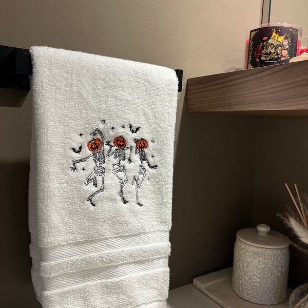 Dancing Skeletons Embroidery Design, Halloween Pumpkin Face Skeleton ...