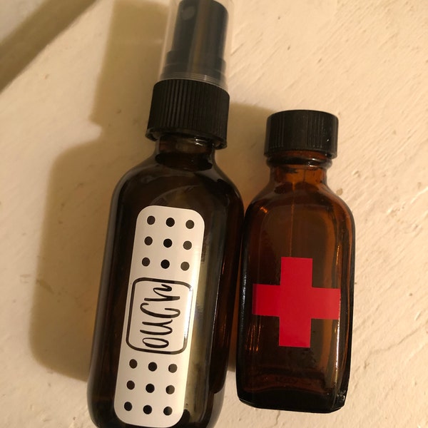 Owie Spray Bottle Label, Boo Boo Spray Bottle Label, Ouch Spray Bottle ...