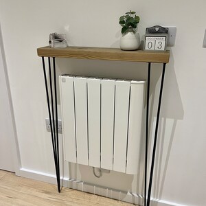 Rustic Radiator Shelf Console Table - Etsy UK