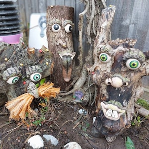 Willy the Tree Face. Funny Faces for Trees. Outdoor Sculpture - Etsy
