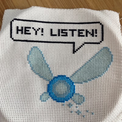 Navi Hey Listen Legend of Video Gamer Ocarina of Time Cross Stitch ...