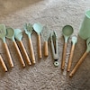PINE Green Spatulas 3 Piece. Farmhouse Silicone Utensil. Bpa-free, Non ...
