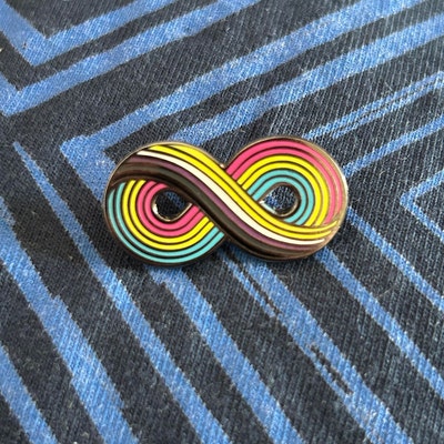 Infinitely Non-binary Pin variations Subtle Enby Pride Accessory ...