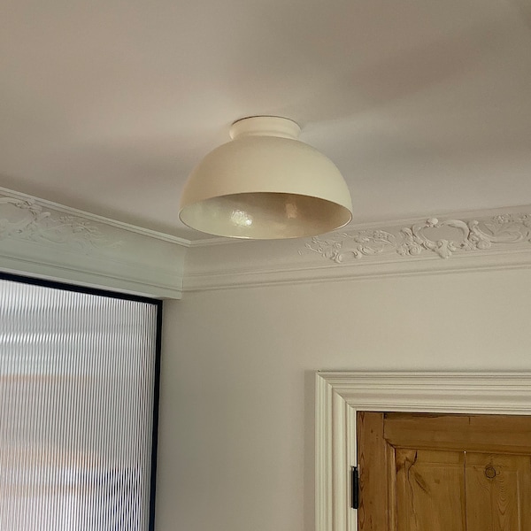 Extra Large, Surface Mount, Dome, Pompeii, Ceramic Light Fixture - Dune ...