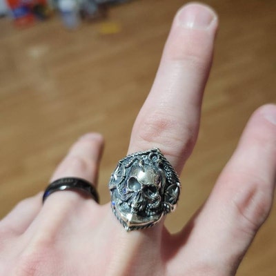 13 Mm Wide Cherub Orthodox Christian Men's Ring Band, Chi Rho ...