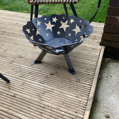 Fire Pit Star Design Hand Made Fully Welded Firepit - Etsy