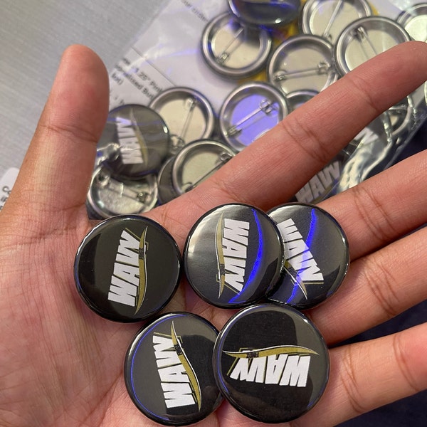 25 Custom Buttons - 1.25" Pinback Buttons, Design Your Own Button ...
