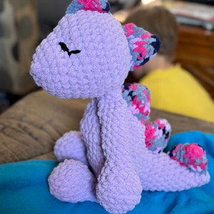 Sleepy Snuggle-saurus Rag Doll Crochet PATTERN / Rag Doll - Etsy