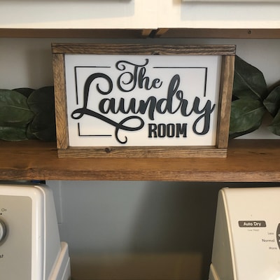 The Laundry Room Farmhouse Sign - Etsy